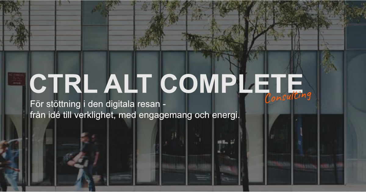 Ctrl Alt Complete - Consulting | Digital transformation